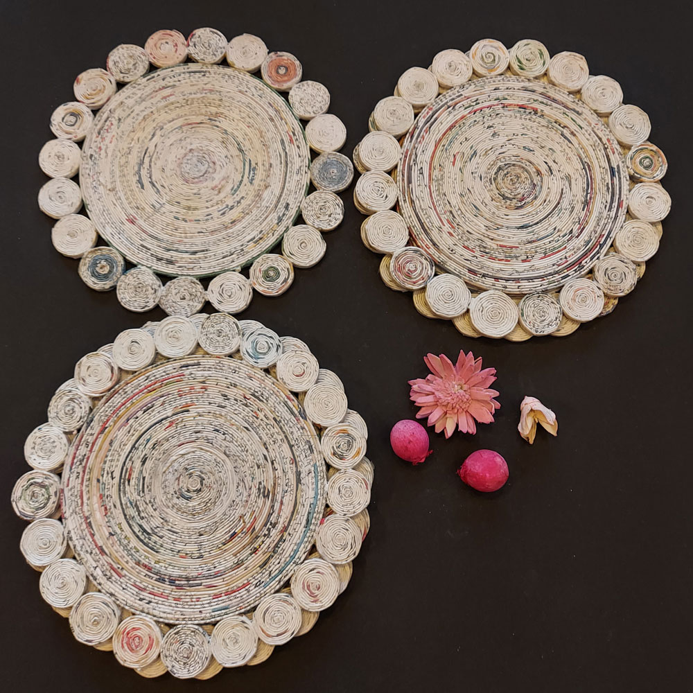 Handcrafted Paper Flower Mats – Paper Wings